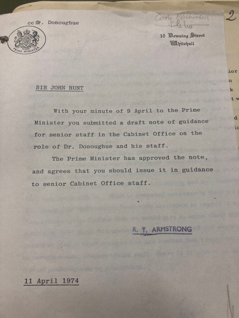 Filling ‘the hole in the centre’: The No.10 Policy Unit – 50 years on ...